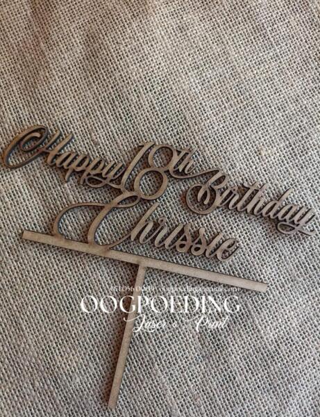 MDF CAKE TOPPER | Oogpoeding