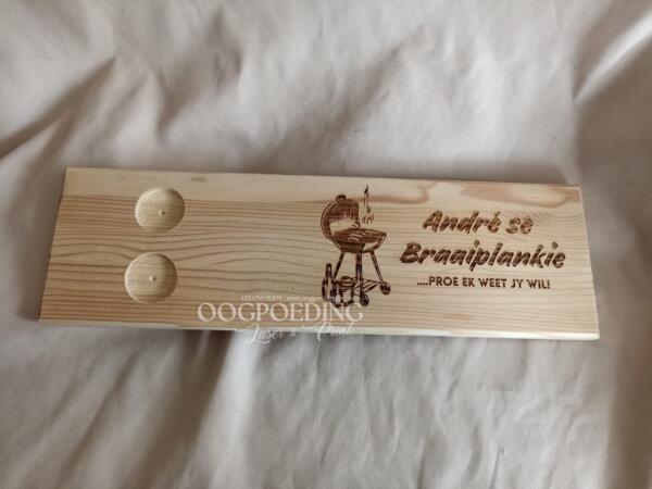 BRAAI/SNACK PLANKIE WITH HANDLES | Oogpoeding