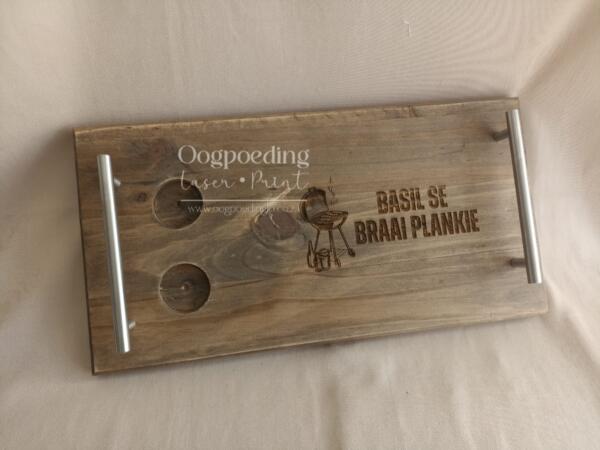 BRAAI/SNACK PLANKIE WITH HANDLES | Oogpoeding